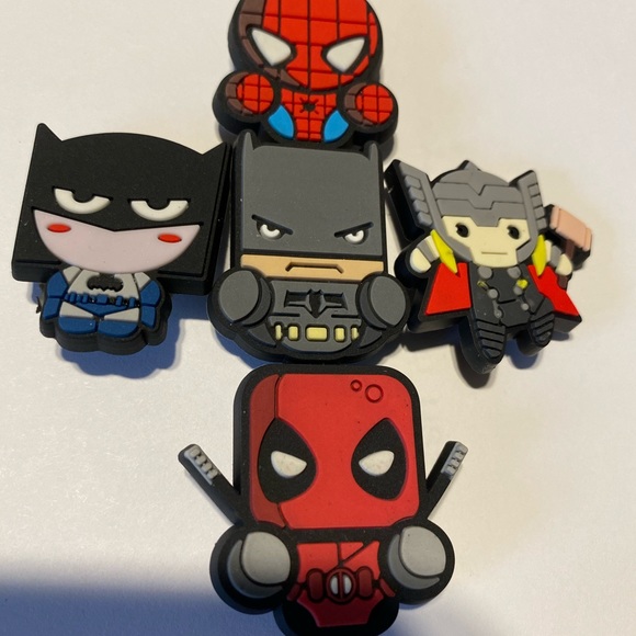 Accessories | Crocs Shoe Charm New Super Hero Set Character Thor Bat ...